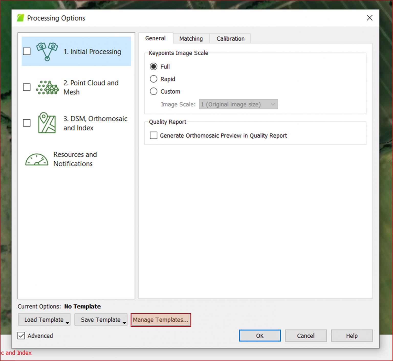 How To Import A Processing Options Template In Pix4D Mapper